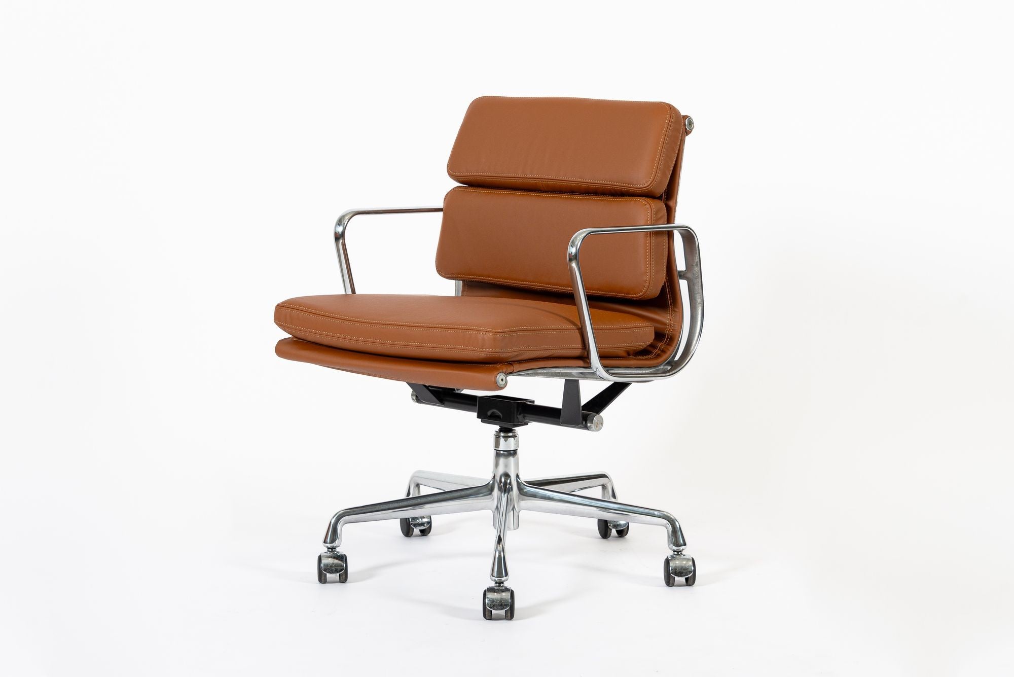 Eames for Herman Miller Brown Leather Office Chair 2000s – capsule