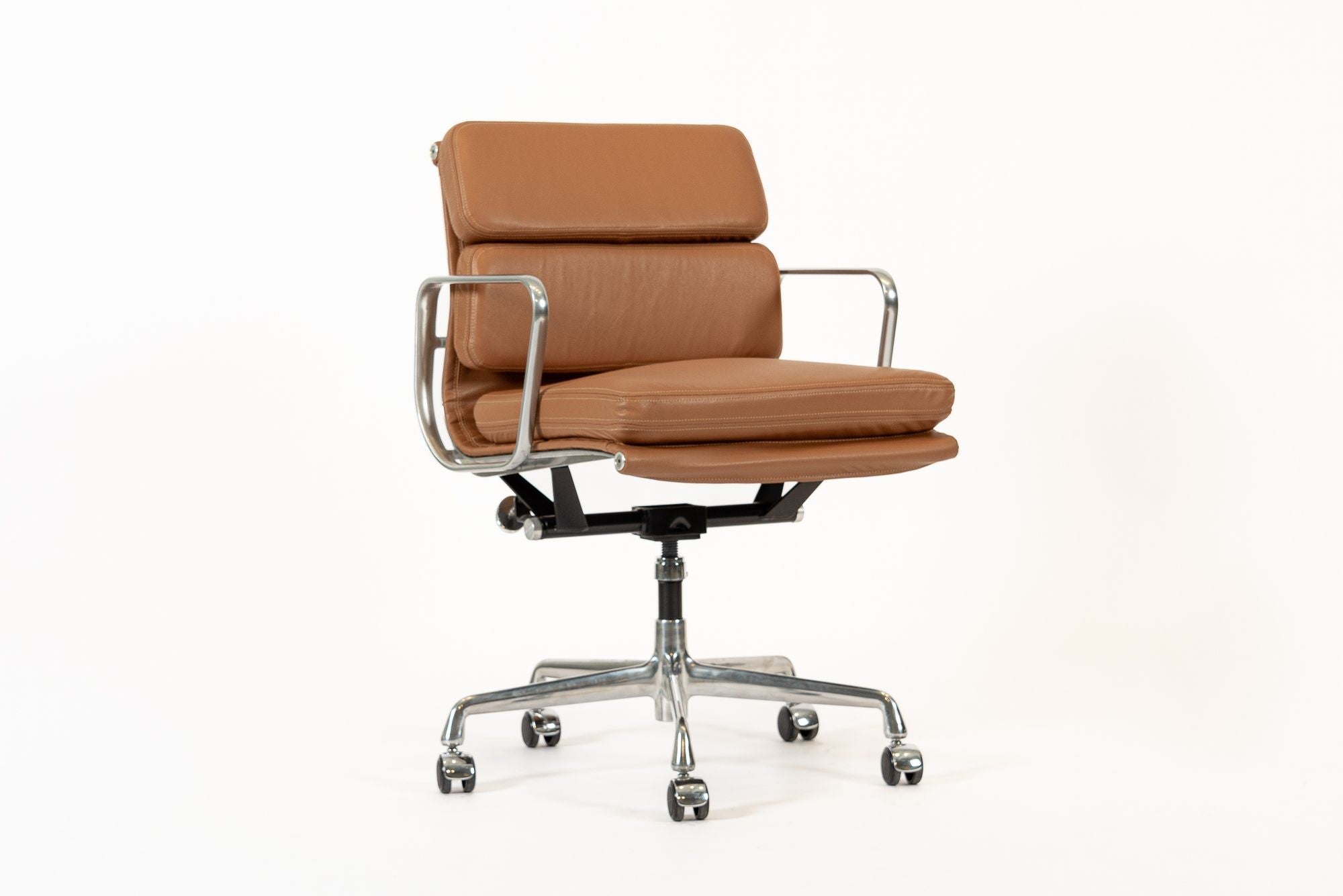 Eames for Herman Miller Brown Leather Office Chair 2000s – capsule
